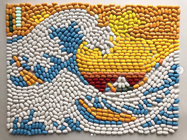 Cet artiste reproduit des tableaux célèbres avec des objets du ...