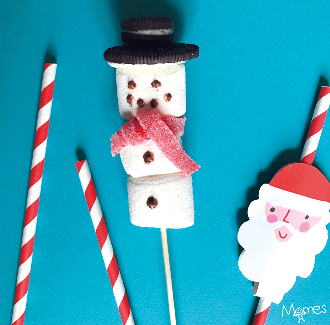 Recette Des bonhommes de neige en chamallow | MOMES