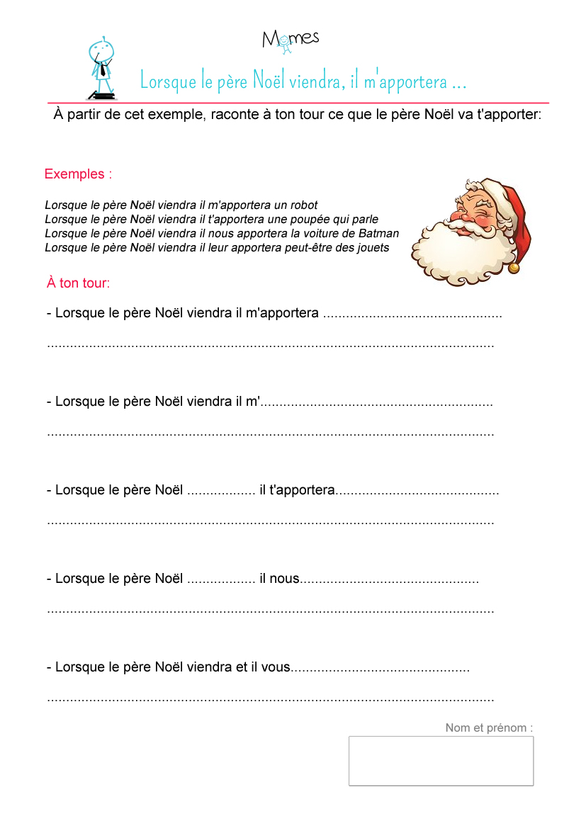 Exercices de rédaction pour enfants | MOMES