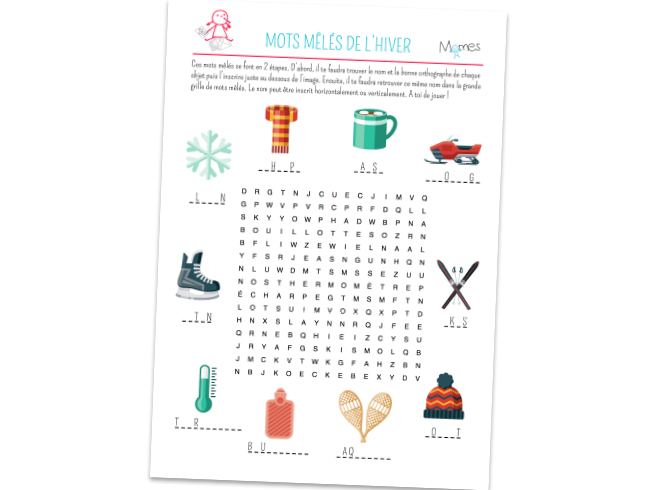 Mots mêlés de l'hiver | MOMES