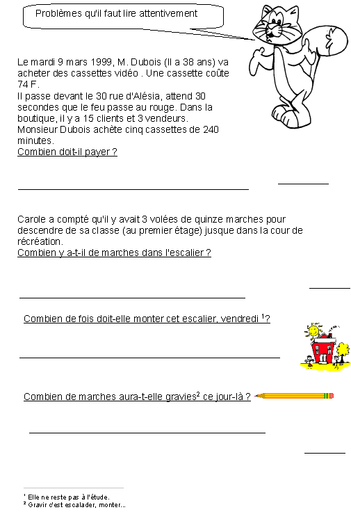 Résoudre des problèmes : 5 exercices pour la CE1 | MOMES