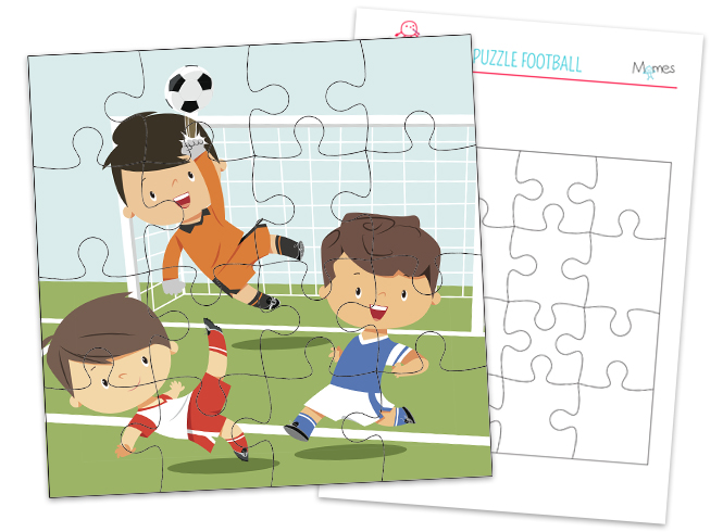Puzzle Football à imprimer | MOMES