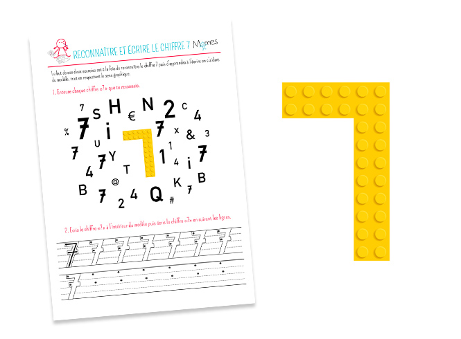 Maternelle : Reconnaître le chiffre 7 | MOMES