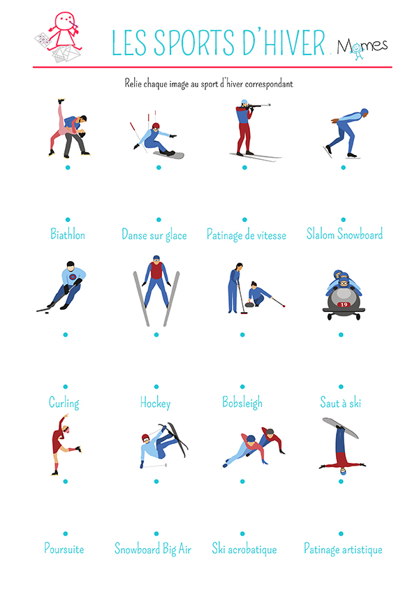 Relier les points : les sports d'hiver | MOMES