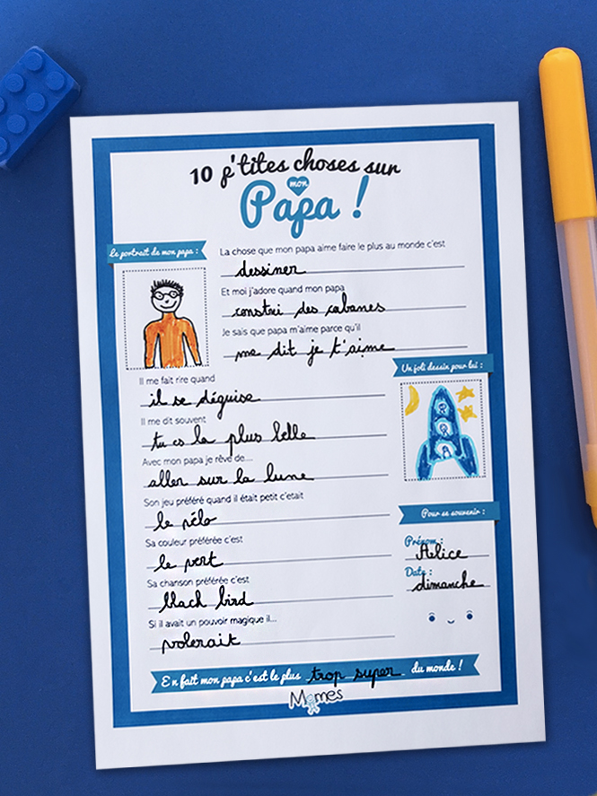 10 petites choses sur mon papa | MOMES