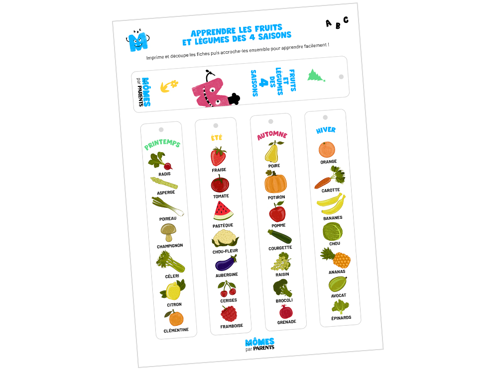 Découvrez notre calendrier pratique des fruits et légumes de saison | MOMES