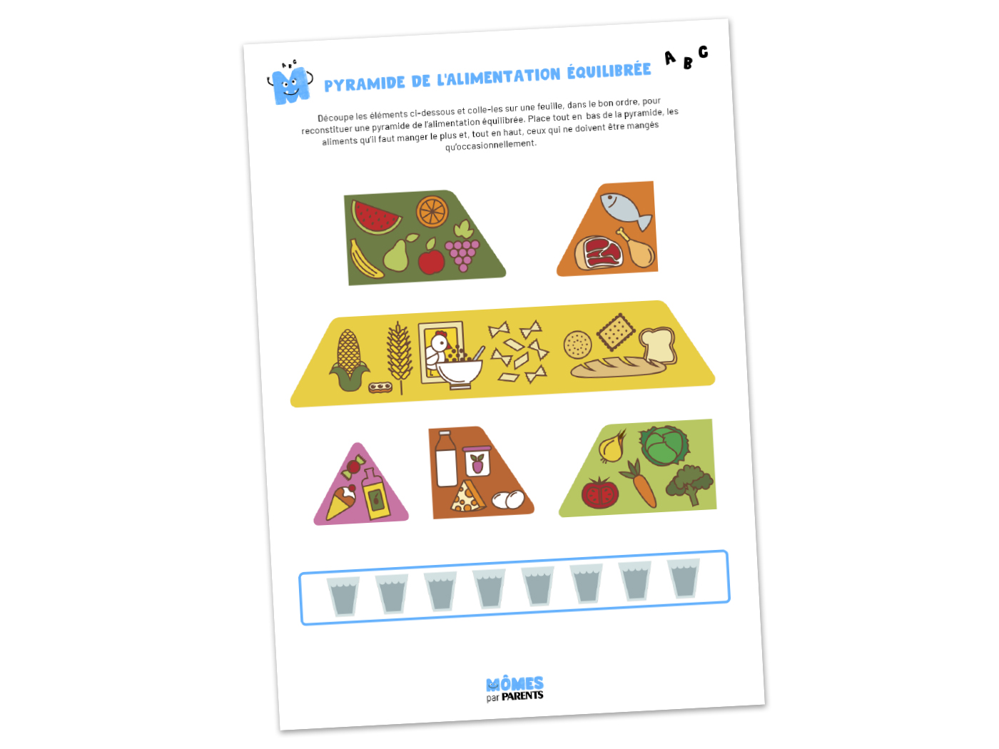 Pyramide alimentaire à imprimer | MOMES