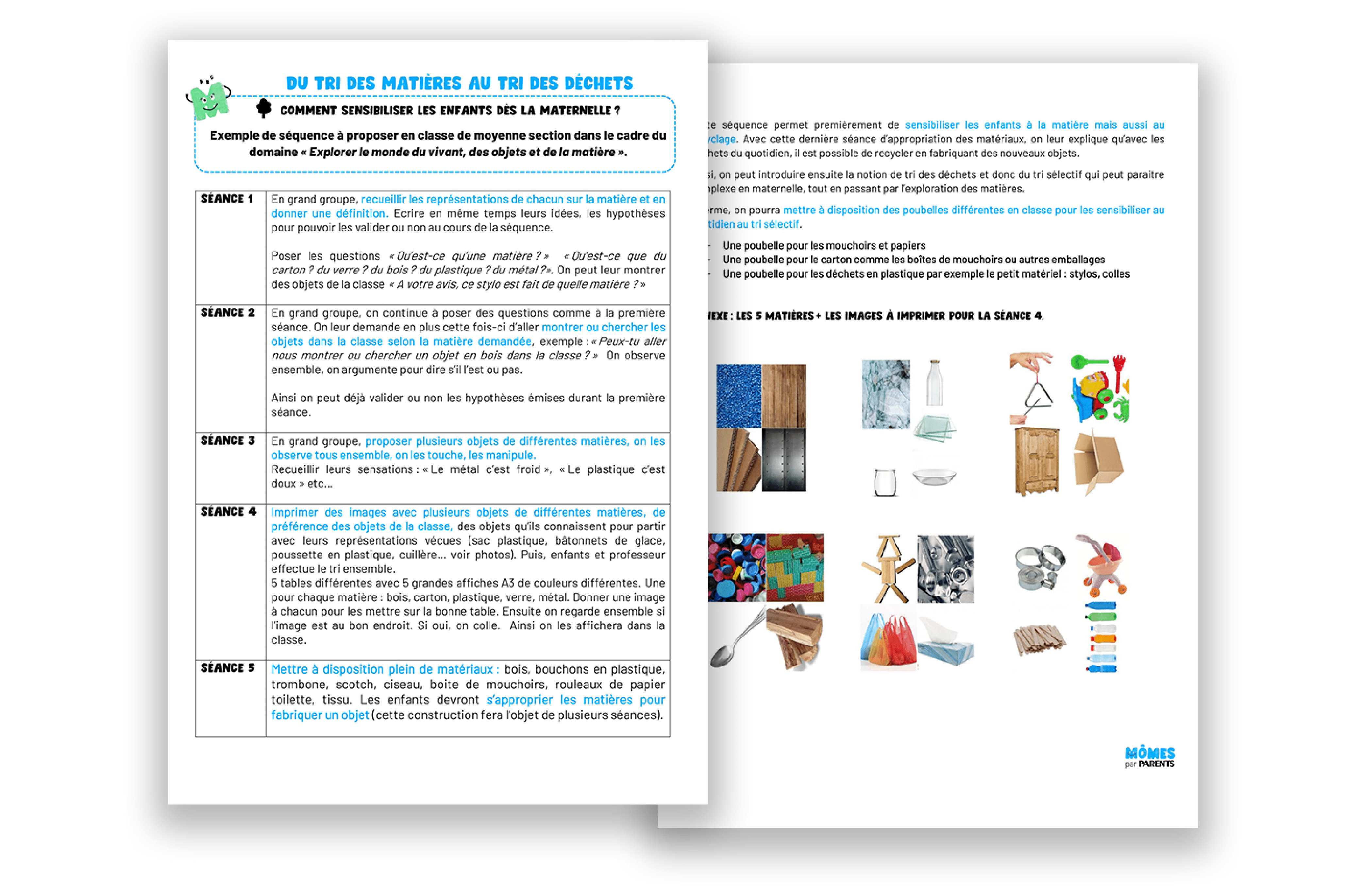 Le recyclage dès la maternelle | MOMES