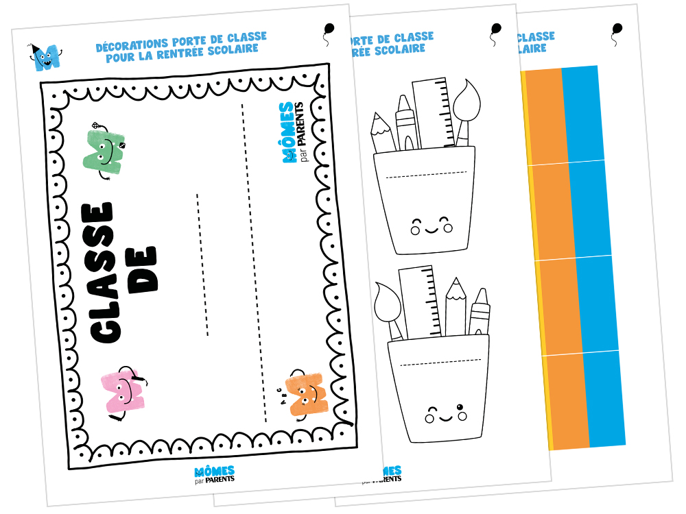 Imprimez nos décorations de porte de classe pour la rentrée scolaire ...