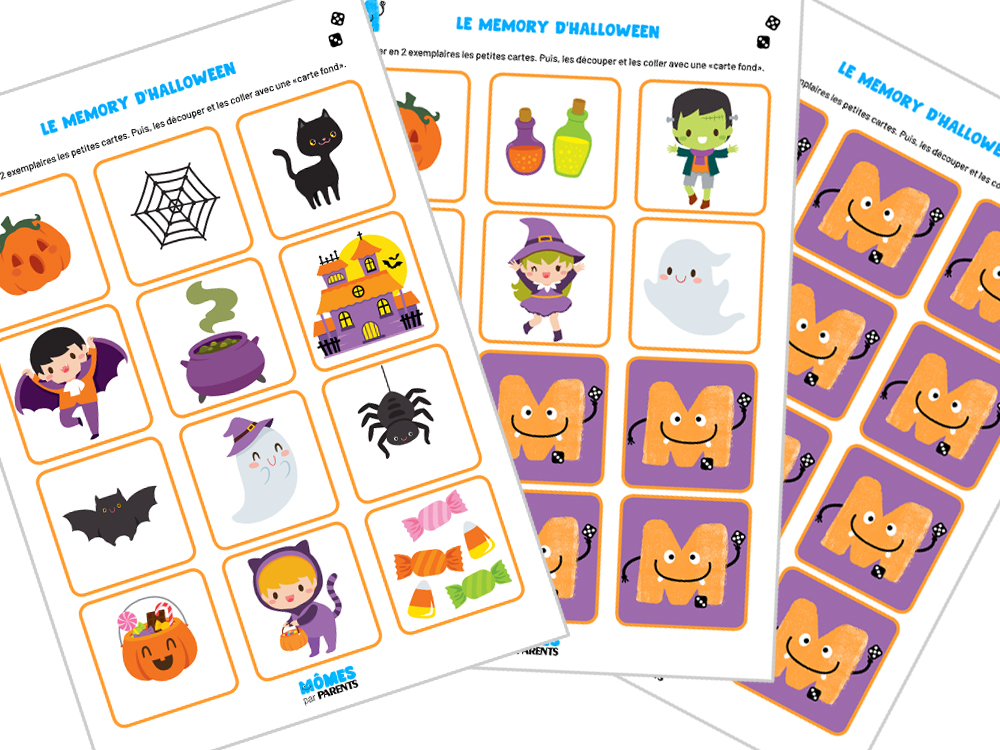 Découvrez notre jeu de Memory spécial Halloween pour les petits ...