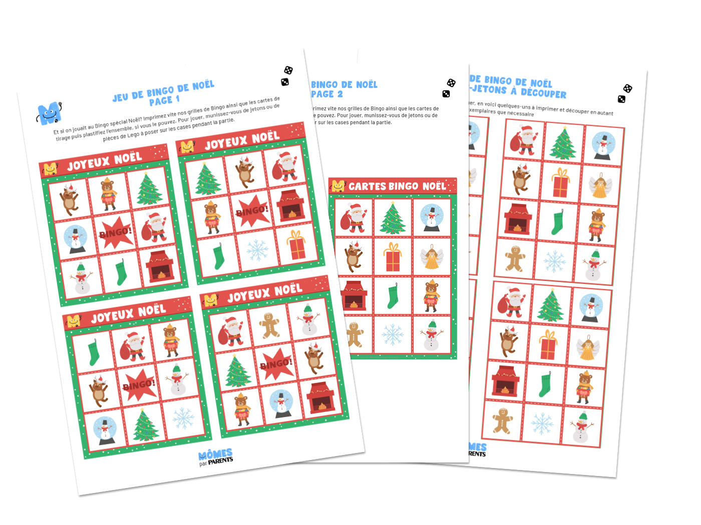 BINGO de Noël à imprimer | MOMES