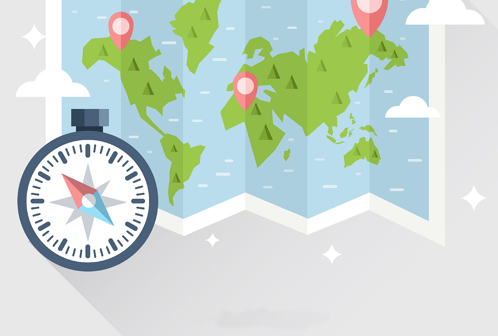 Les quatre points cardinaux : nord, sud, est, ouest | MOMES