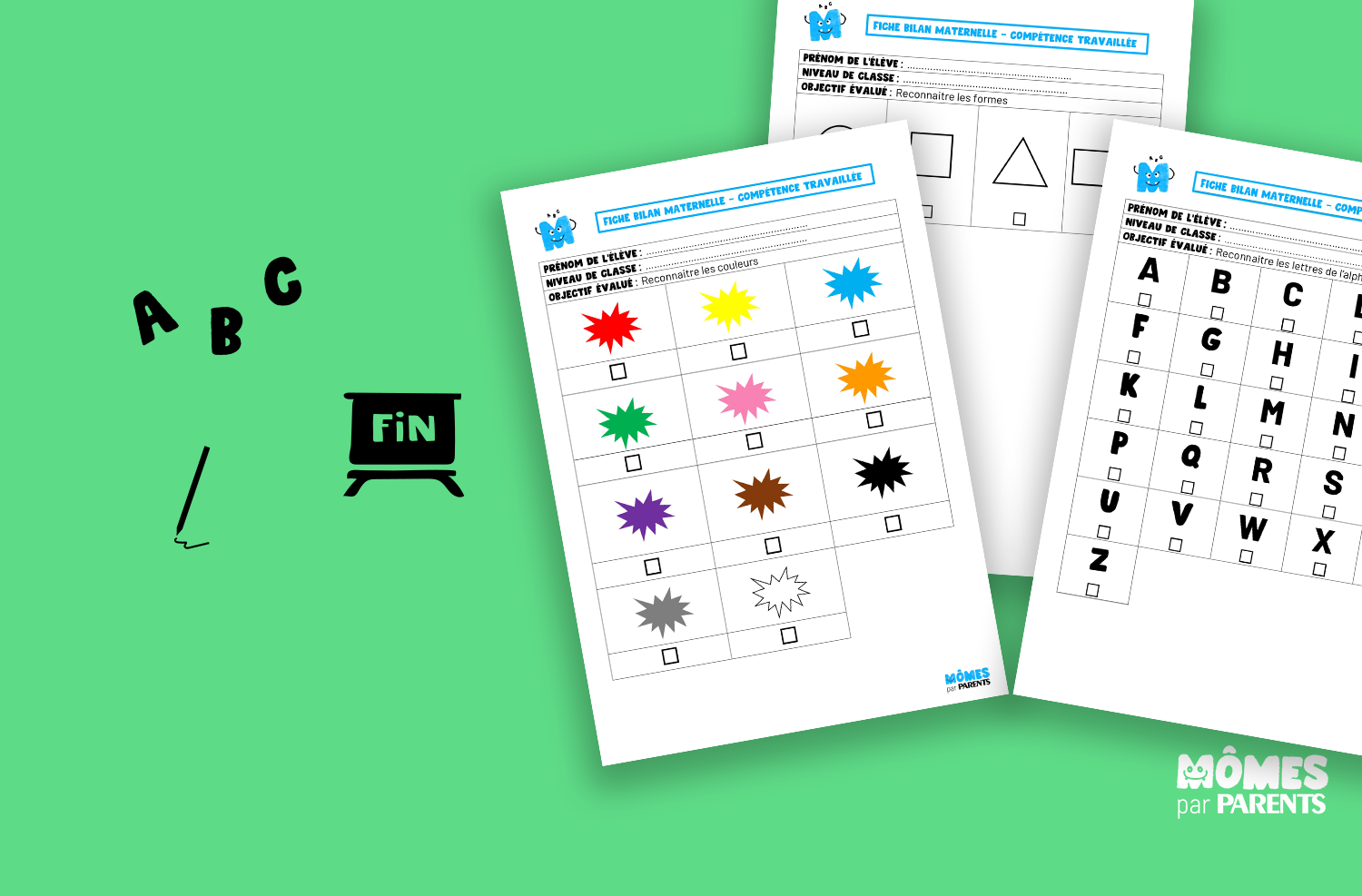 Fiches : bilan d'évaluation en maternelle | MOMES