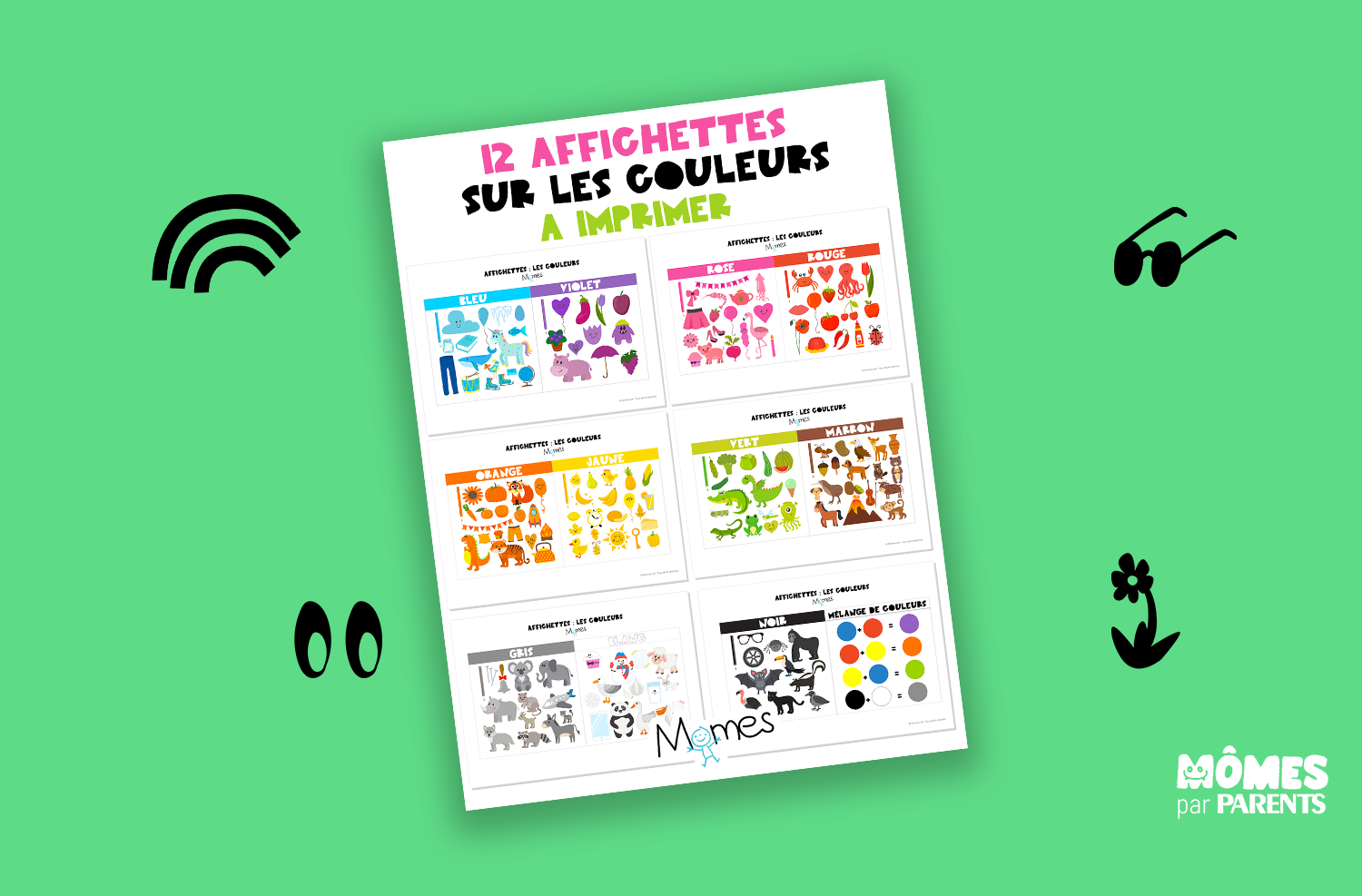 Des affiches sur les couleurs à imprimer | MOMES