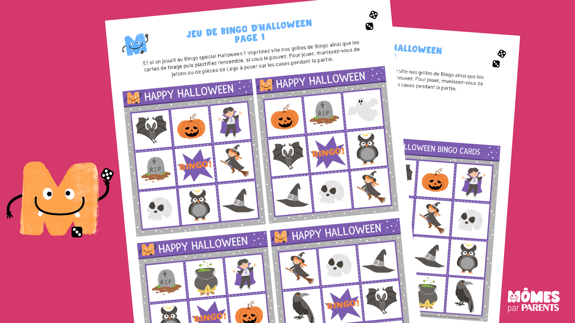 Jeu de BINGO spécial Halloween à imprimer | MOMES