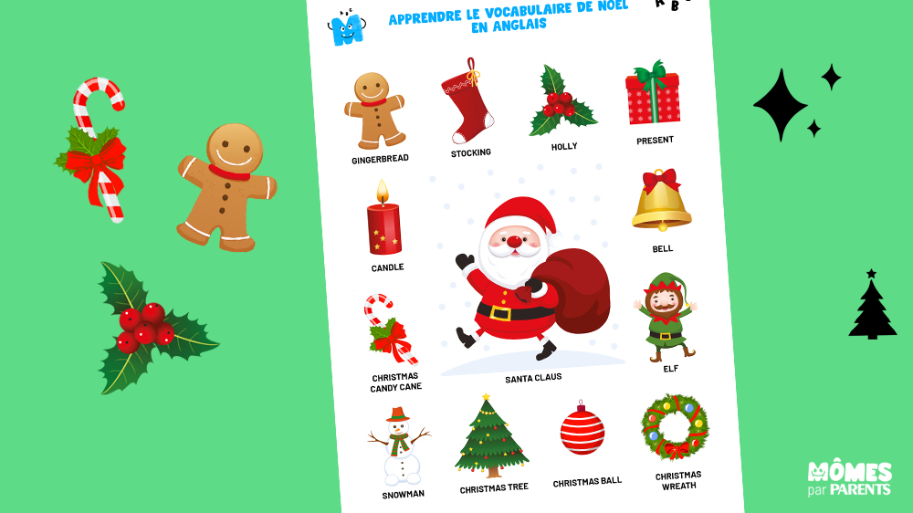 Apprendre le vocabulaire de Noël en anglais | MOMES