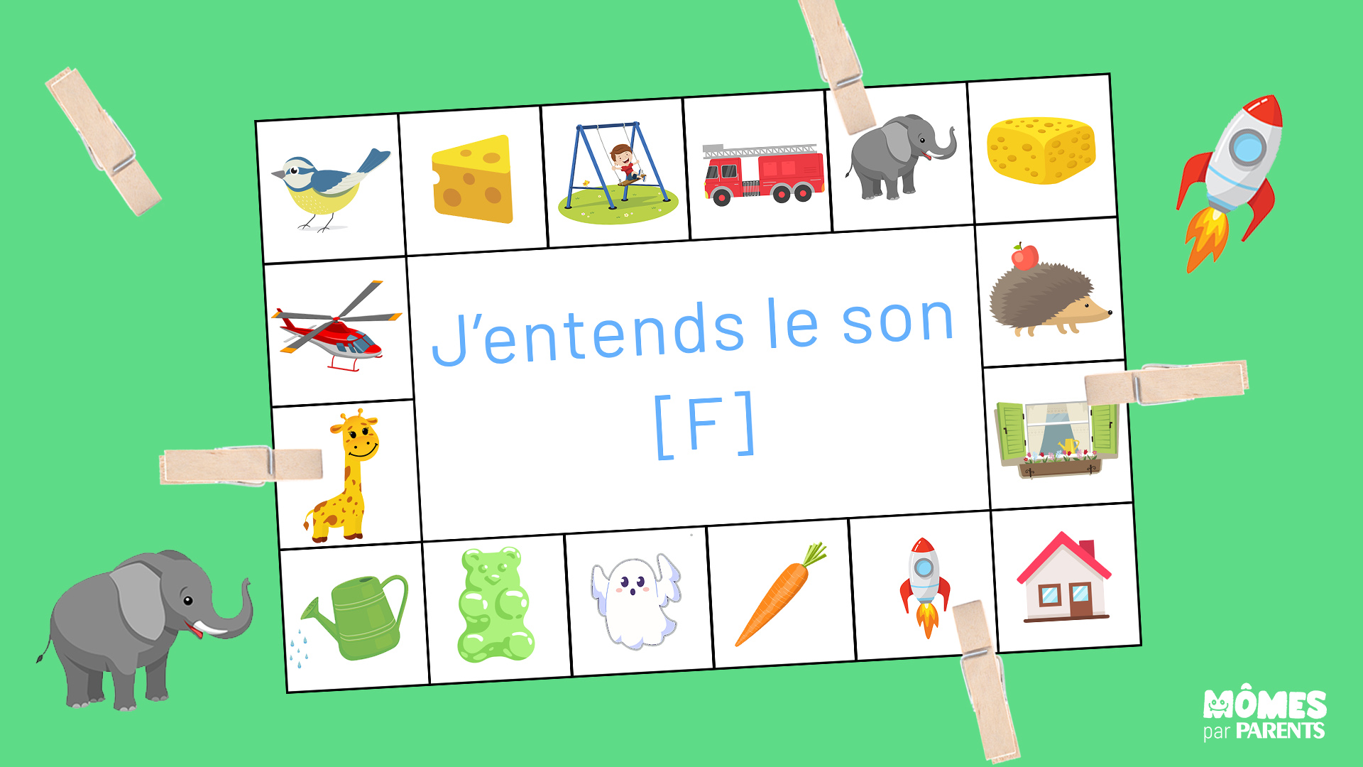 Reconnaitre le son [f] | MOMES