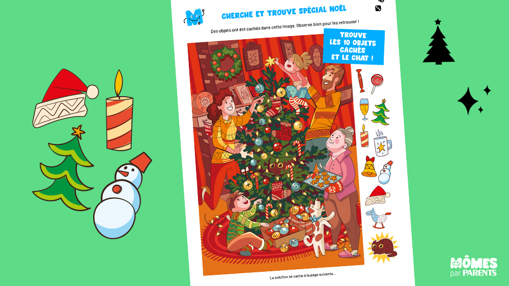Hiver : Cherche et trouve les objets et l'ours cachés ! | MOMES