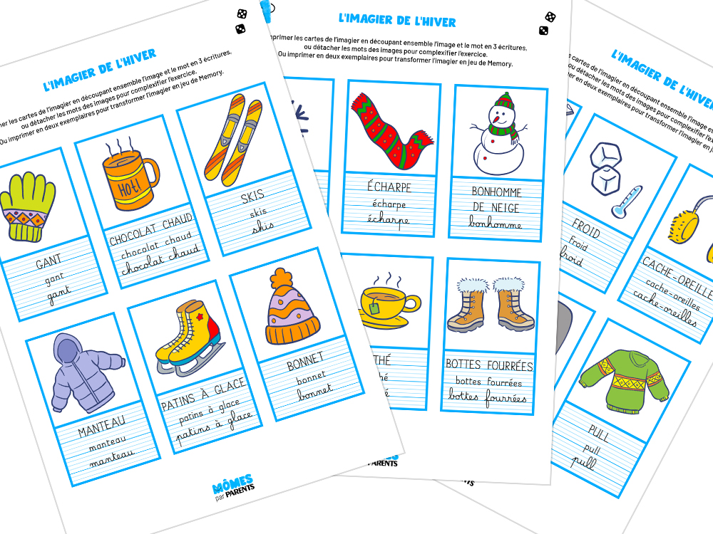 Découvrez notre imagier de l'hiver pour la maternelle et le CP | MOMES