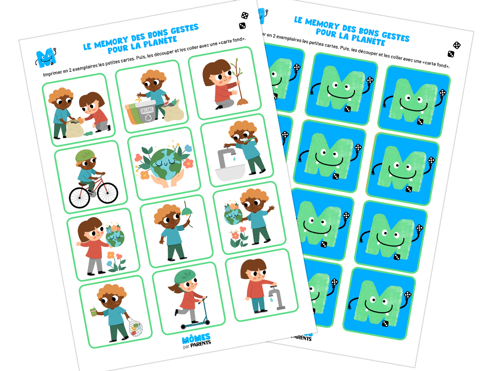 Découvrez notre jeu de Memory des bons gestes pour la planète | MOMES