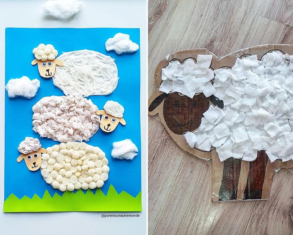 Des activités créatives avec du coton pour les enfants | MOMES