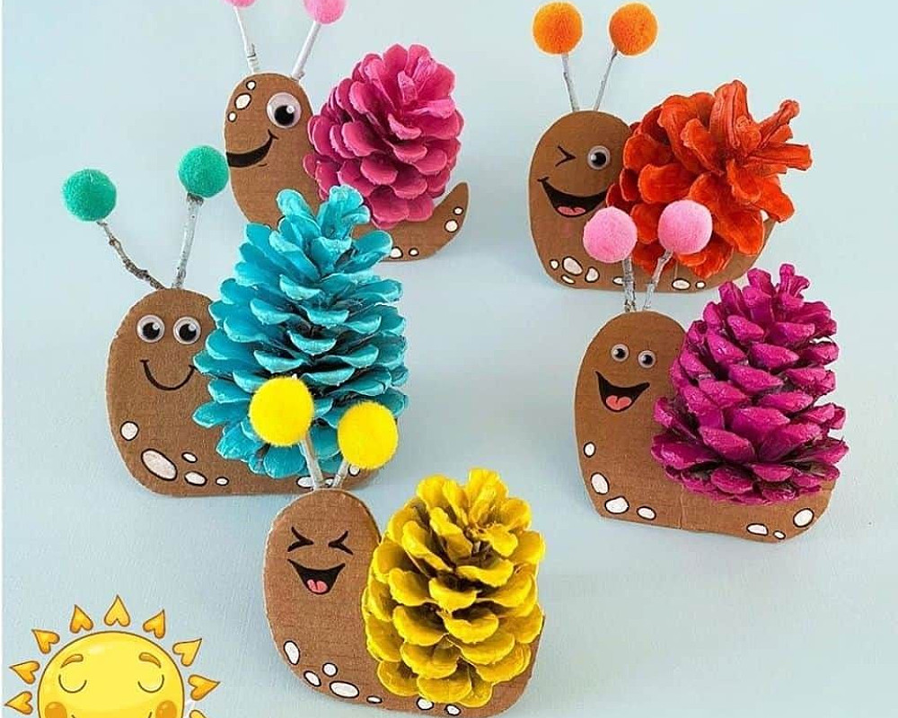 17 bricolages autour de l'escargot pour les enfants | MOMES