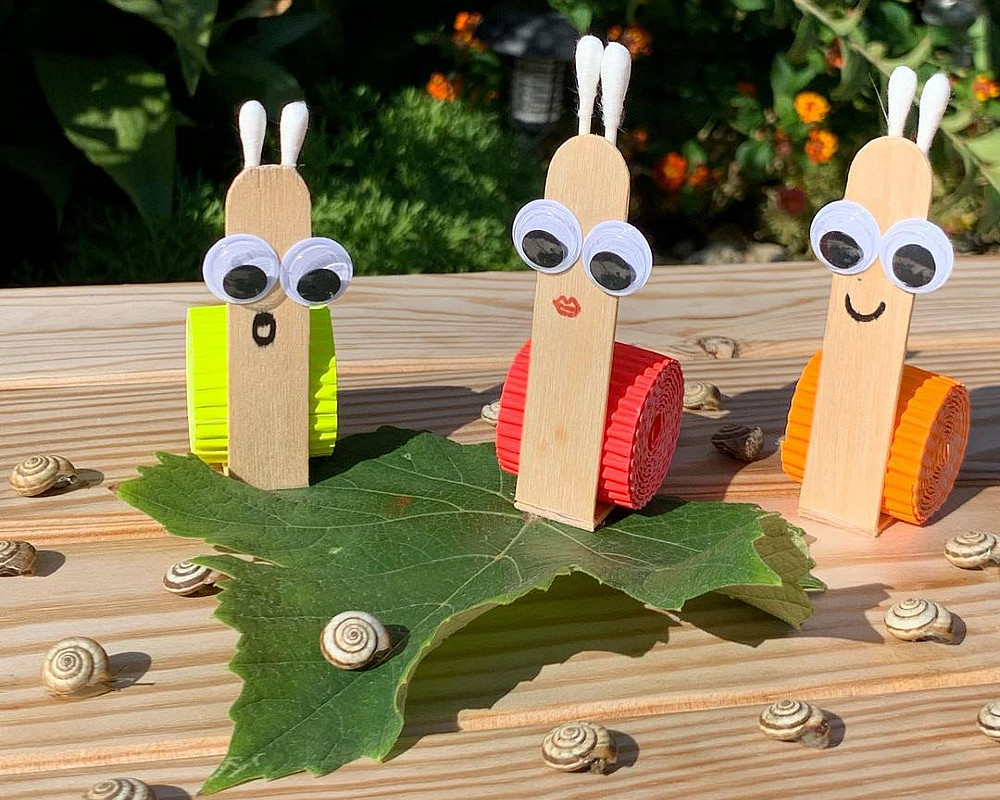 17 bricolages autour de l'escargot pour les enfants | MOMES