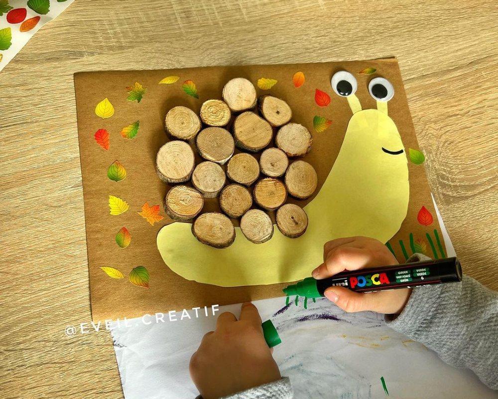 15 bricolages avec des rondins de bois pour les enfants | MOMES