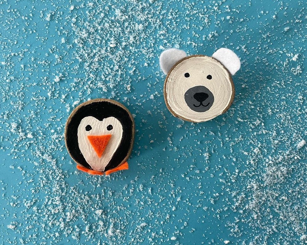 15 bricolages avec des rondins de bois pour les enfants | MOMES