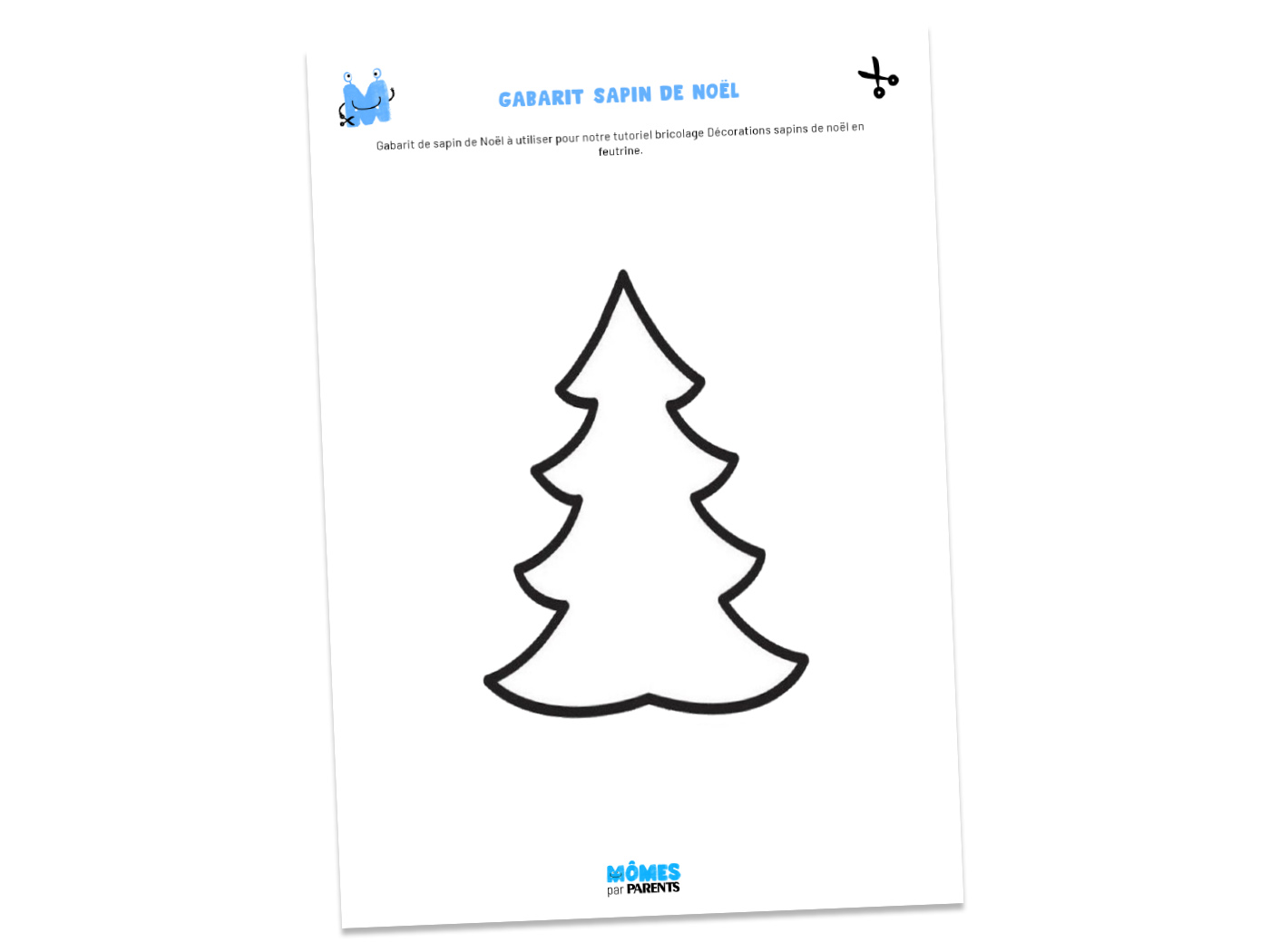 Décoration de table sapins en feutrine | MOMES