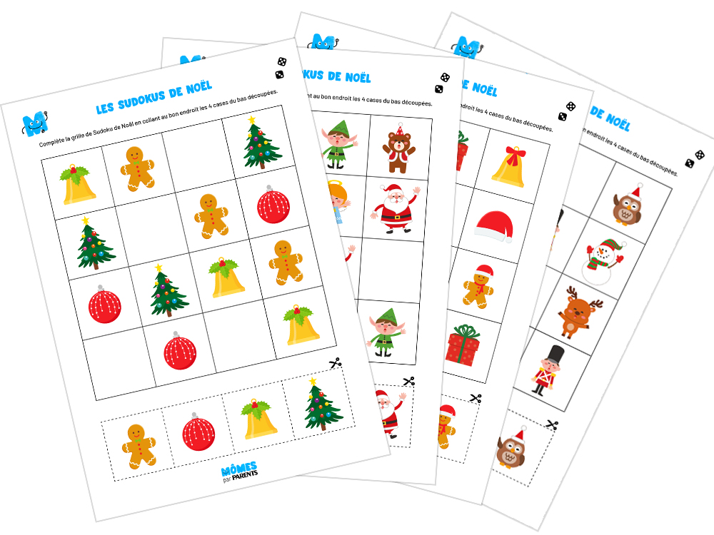 Découvrez nos sudokus de Noël à imprimer gratuitement | MOMES
