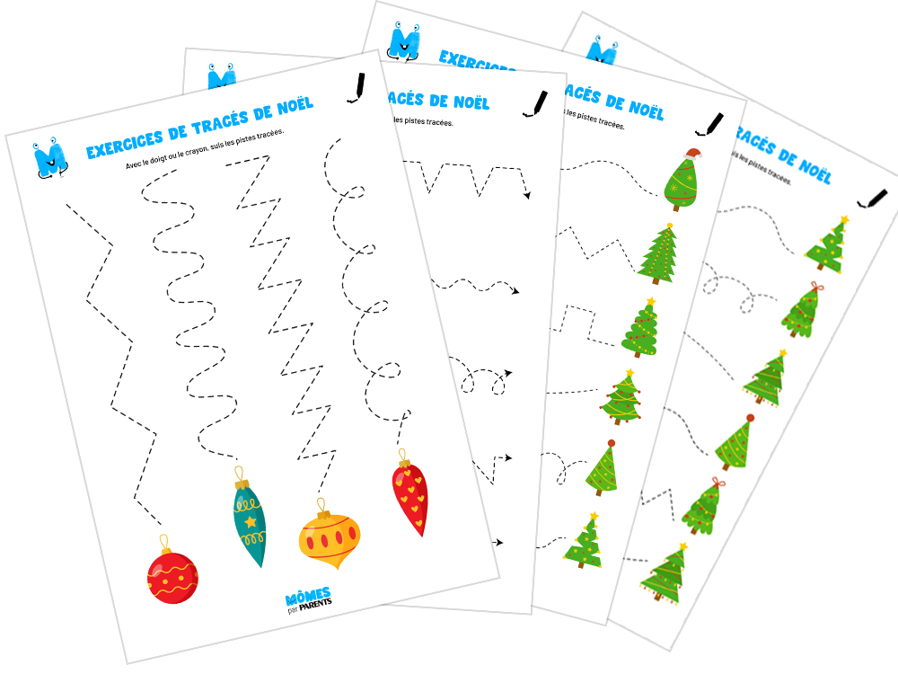 Découvrez nos super exercices de tracés de Noël | MOMES