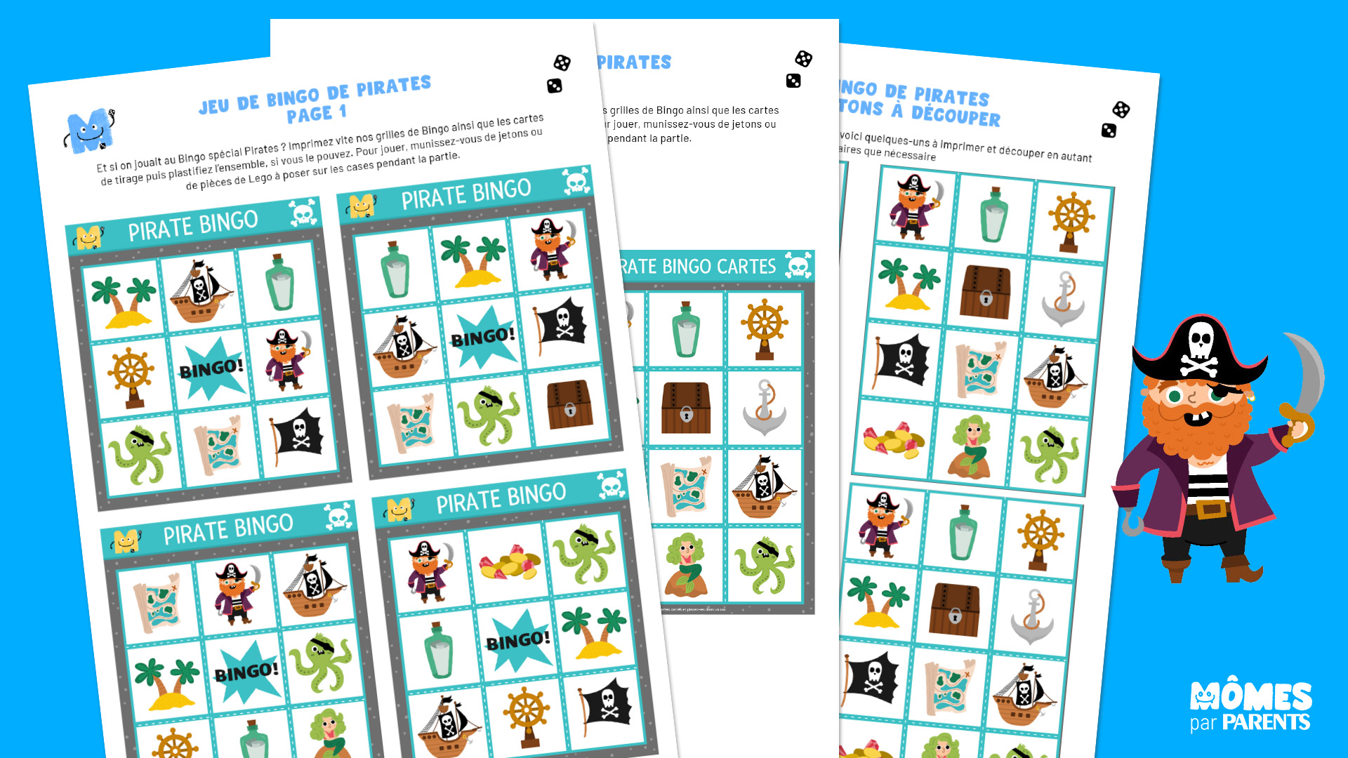 BINGO des Pirates à imprimer | MOMES