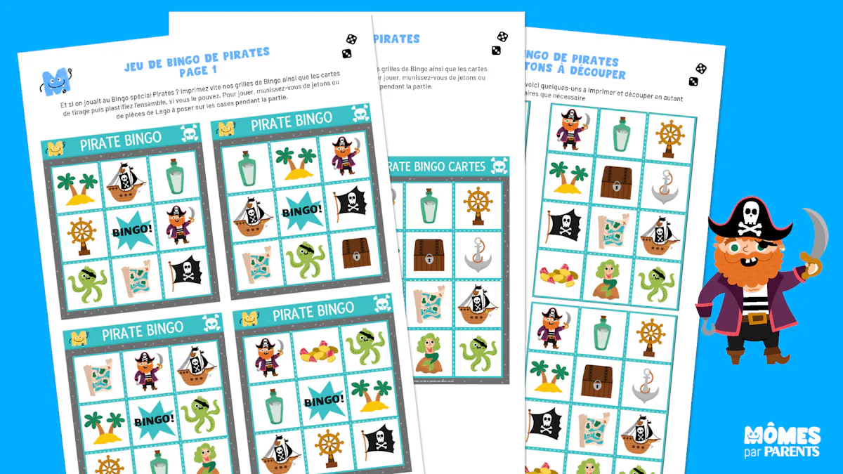 BINGO des Pirates à imprimer | MOMES
