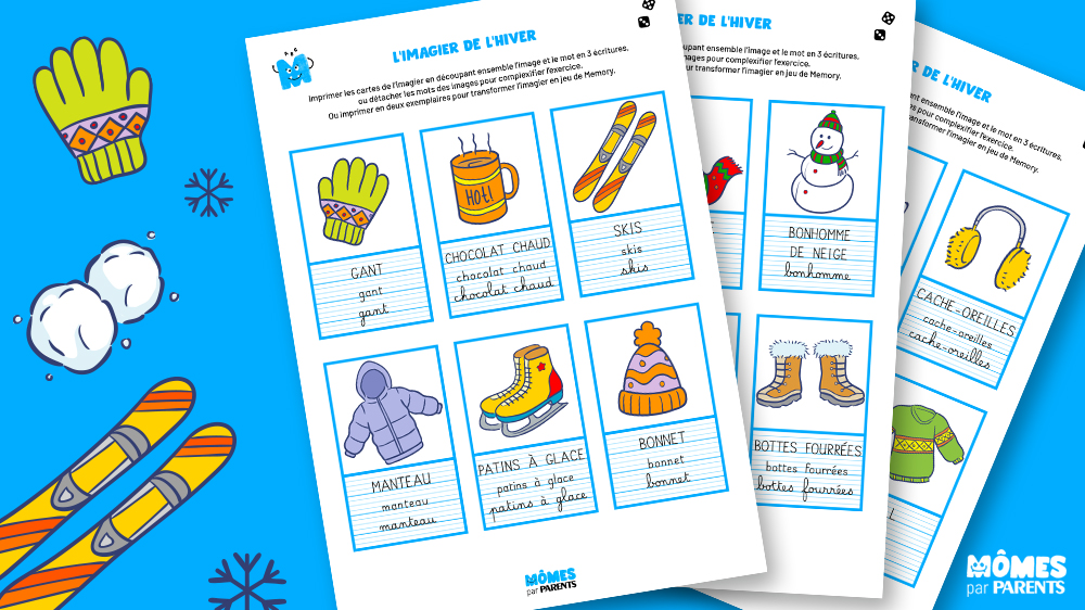 Découvrez notre imagier de l'hiver pour la maternelle et le CP | MOMES