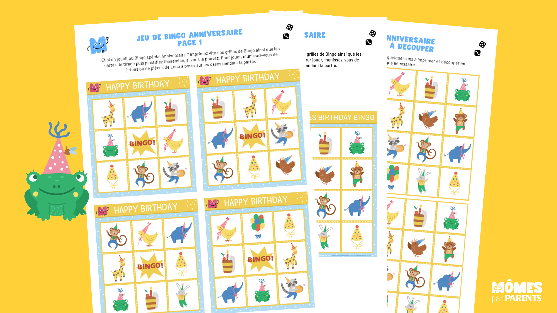 BINGO Birthday à imprimer | MOMES