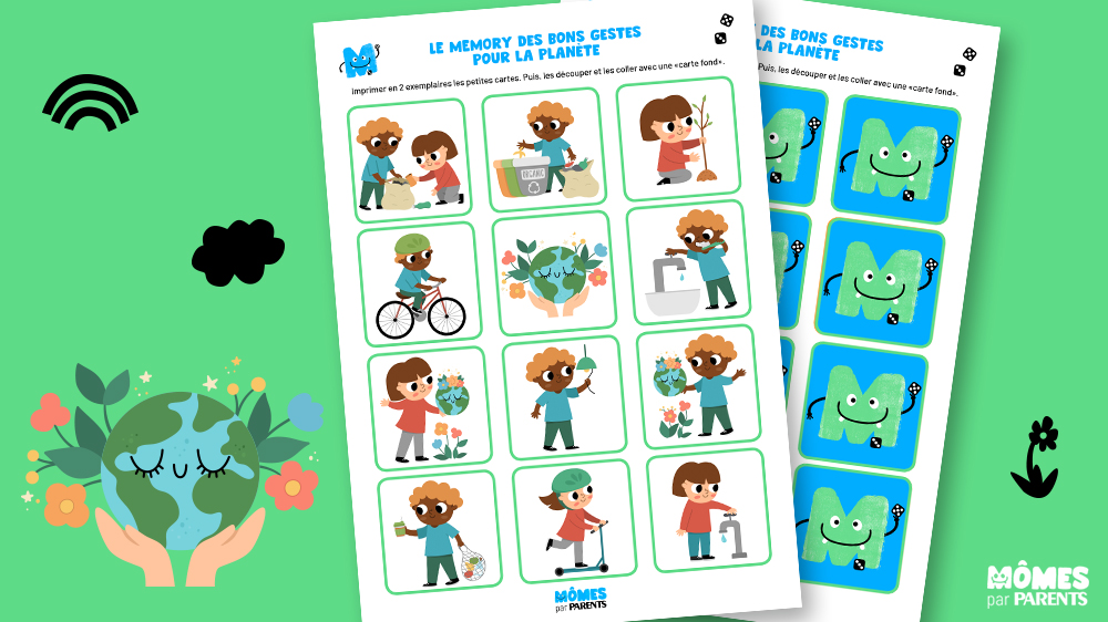 Découvrez notre jeu de Memory des bons gestes pour la planète | MOMES