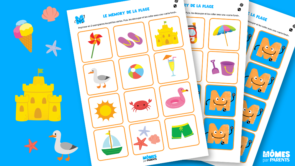 Découvrez notre jeu de Memory spécial Plage ! | MOMES