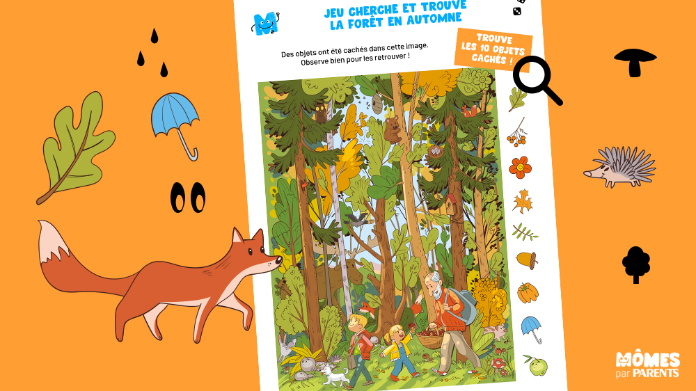 Découvrez notre jeu Cherche et trouve la forêt en Automne | MOMES
