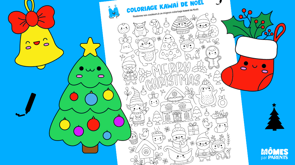 Coloriage Noël à Télécharger | Chtoby Pomnili