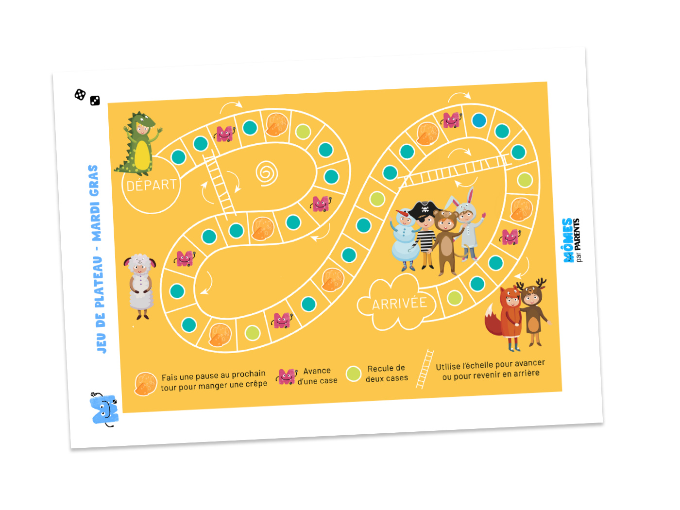 Jeux de Plateau à Imprimer pour Carnaval et Mardi Gras - Ambiance Garantie ! | MOMES