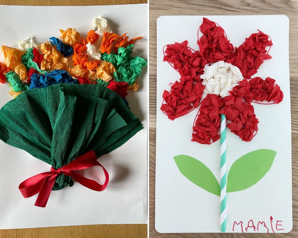 17 bricolages et créations en papier crépon pour enfants | MOMES