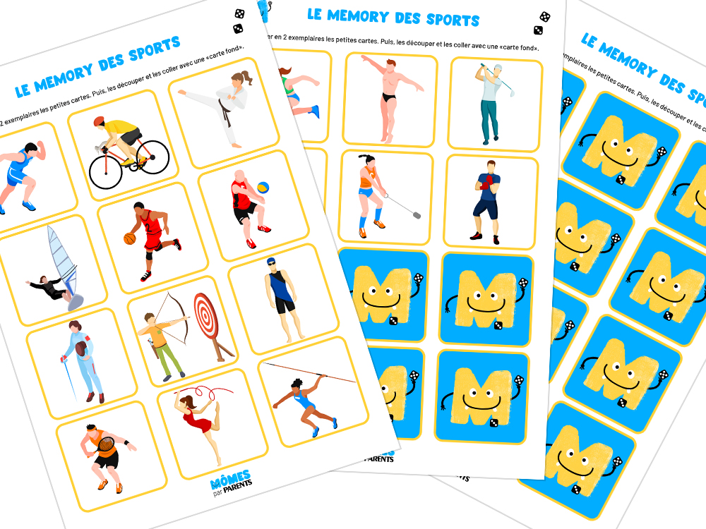 Jeux Olympiques : découvrez notre jeu de Memory spécial sports | MOMES