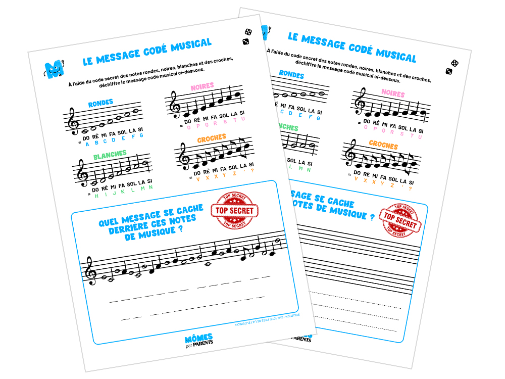 Découvrez et créez un code secret musical pour chasse au trésor | MOMES