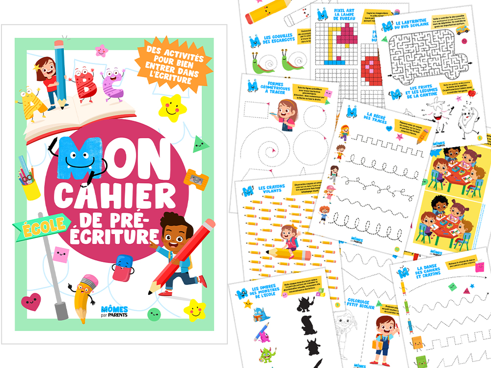 Découvrez notre cahier d'activités spécial pré-écriture, à télécharger ...