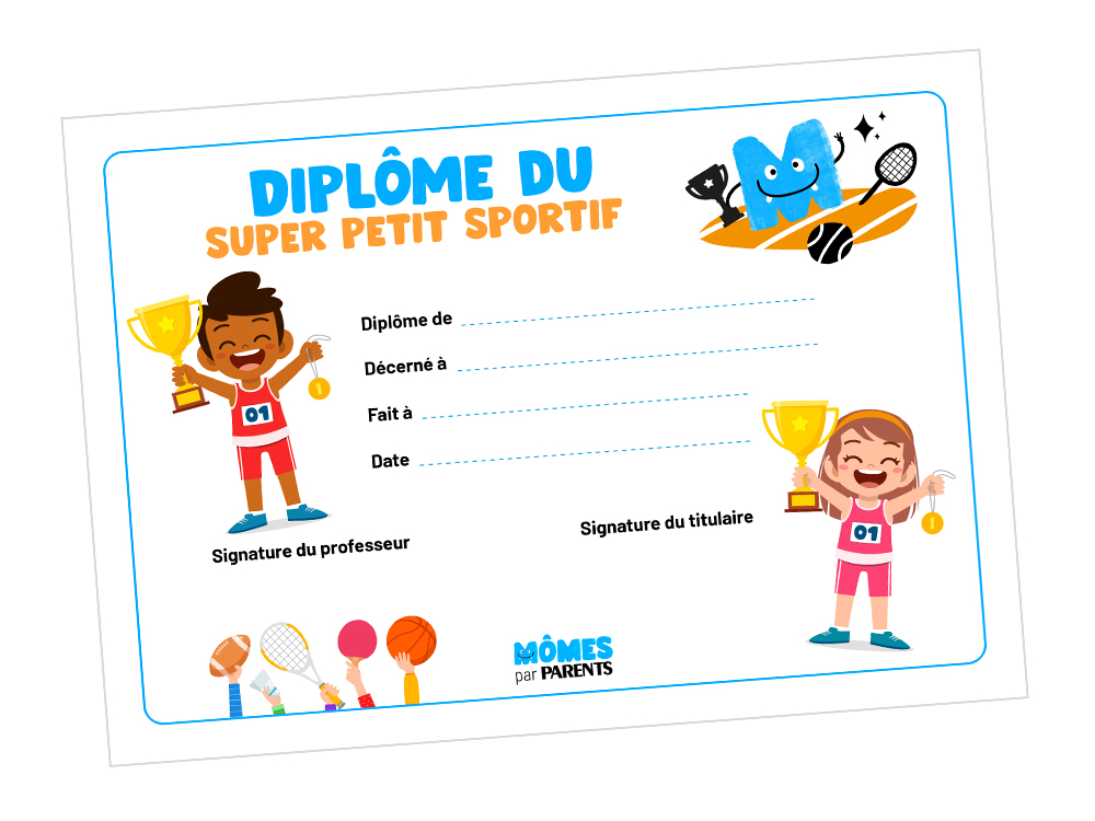 Découvrez notre diplôme du Super petit sportif à télécharger ...