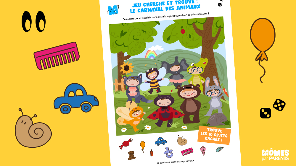 Carnaval : Cherche et trouve les objets cachés ! | MOMES