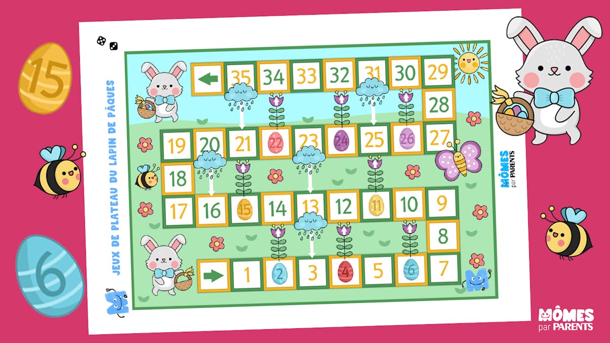 Jeu de plateau de Pâques à imprimer : devenez le champion des œufs en ...