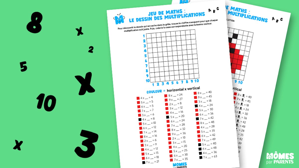 Téléchargez notre super jeu de maths : le dessin des multiplications ...
