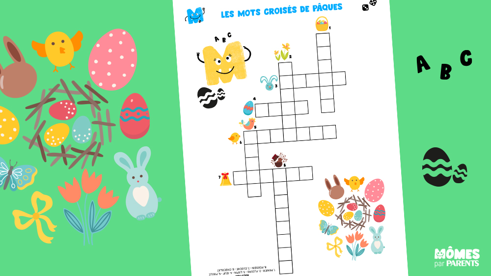Vocabulaire : téléchargez nos mots croisés de Pâques | MOMES